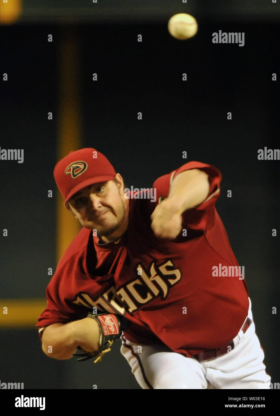 Arizona Diamondbacks starting pitcher Wade Miley delivers a pitch in ...