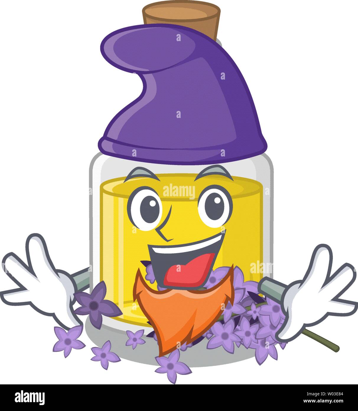 Elf lavender oil in a cartoon bottle Stock Vector Image & Art - Alamy