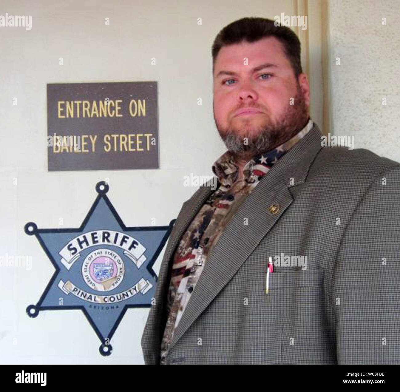 J T Ready, shown in this Facebook photo, the founder of US Border Guard ...