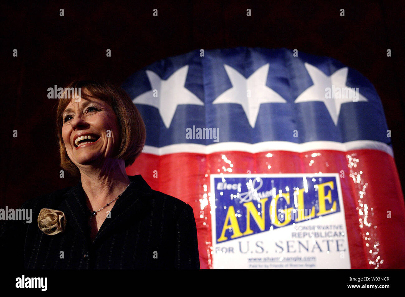 U.S. Senate Candidate for Nevada Republican Sharron Angle thanks her ...