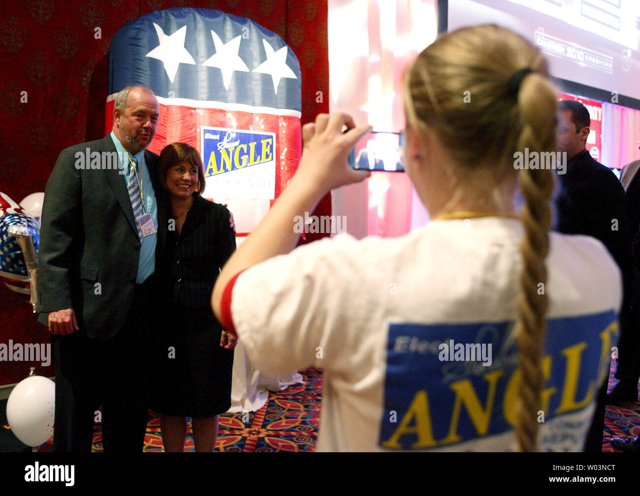 U.S. Senate Candidate for Nevada Republican Sharron Angle thanks her ...