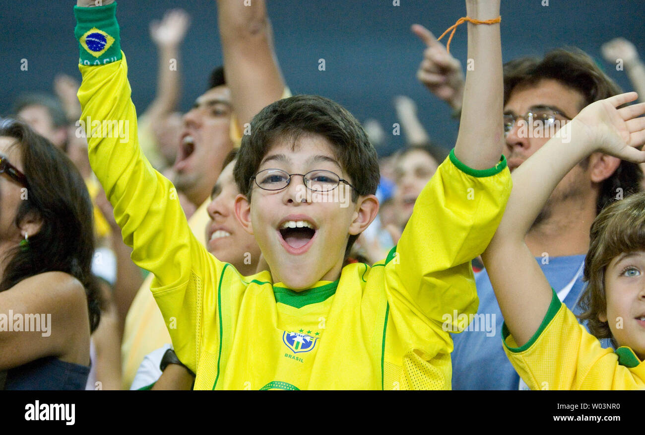 Brazilian fans cheer on their athletes during the judo medal matches at ...
