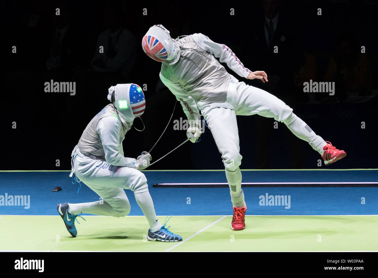 United States Gerek Meinhardt, left, during his match against Richard ...