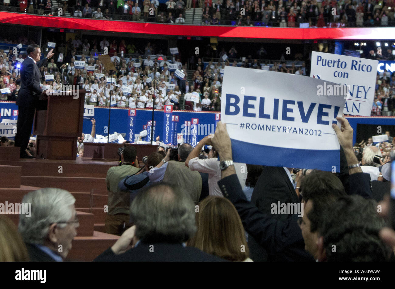 Mitt romney august 30, 2012 hi-res stock photography and images - Alamy