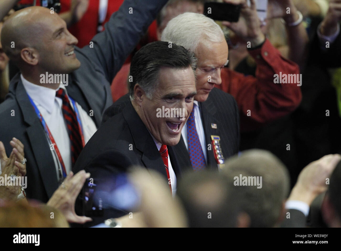 Republican Presidential candidate arrives to accept the Republican ...