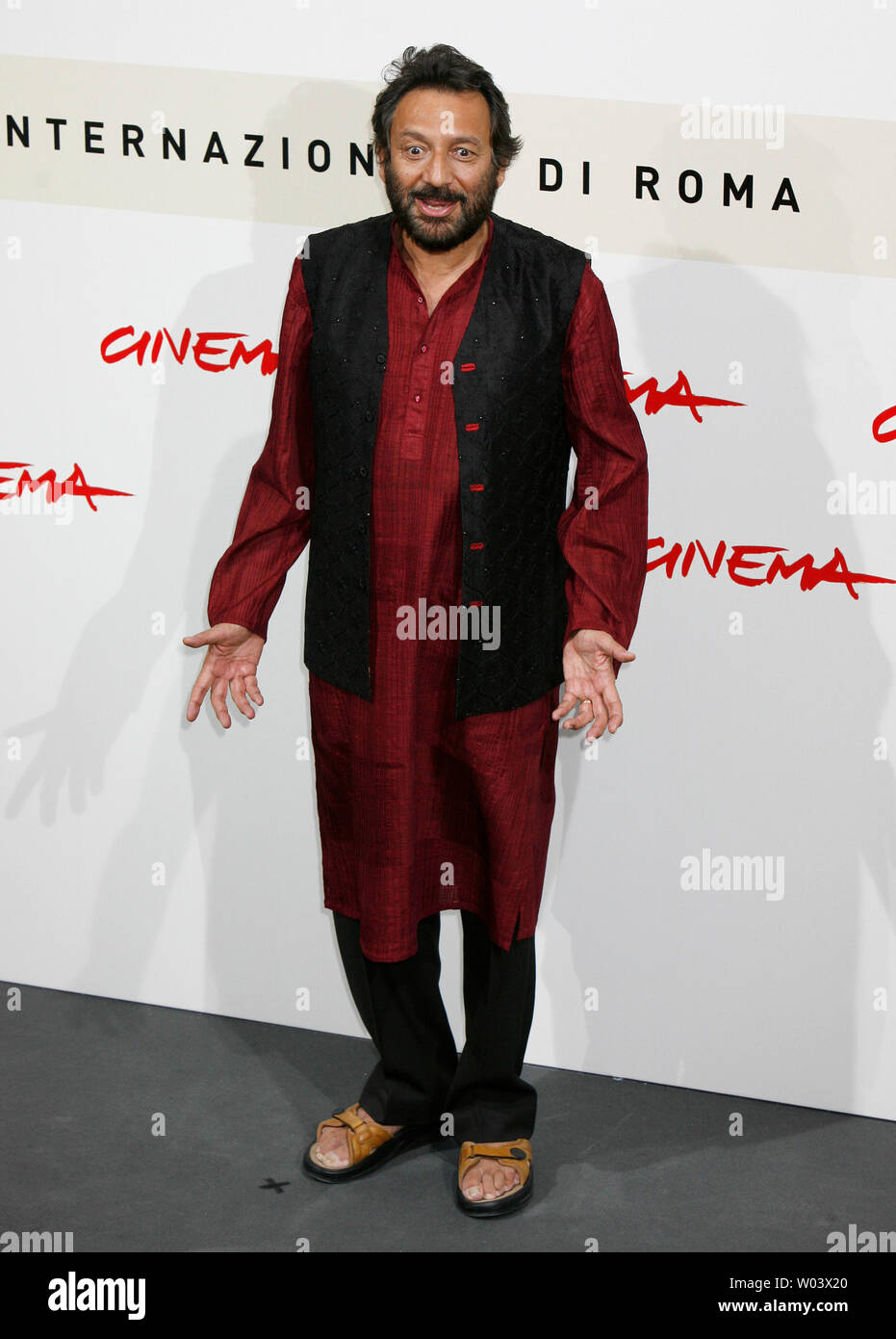Director Shekhar Kapur arrives at the Rome Film Festival in Rome on ...