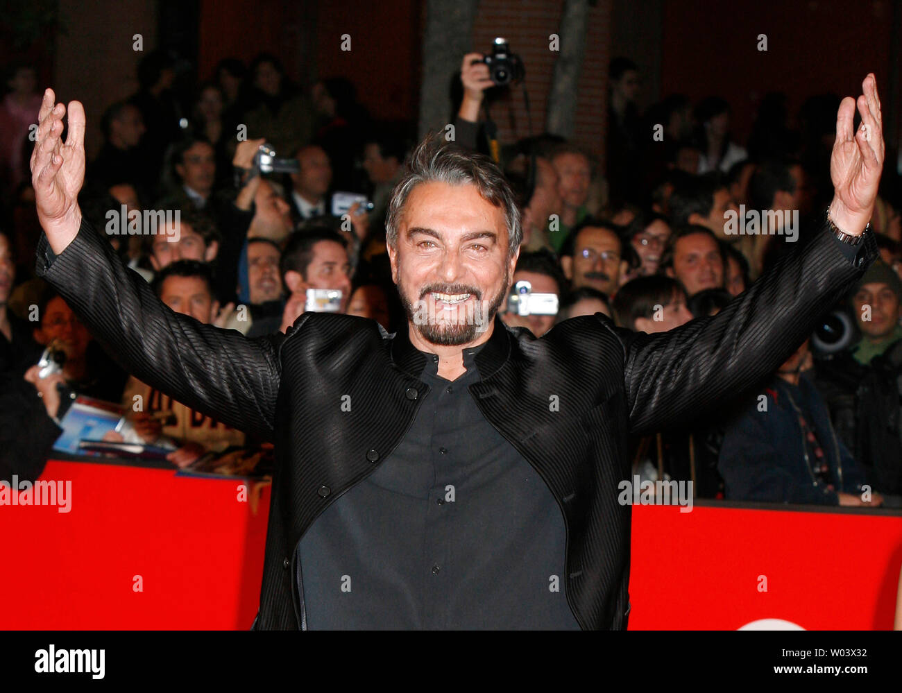 Actor Kabir Bedi arrives on the red carpet at the Rome Film Festival in ...