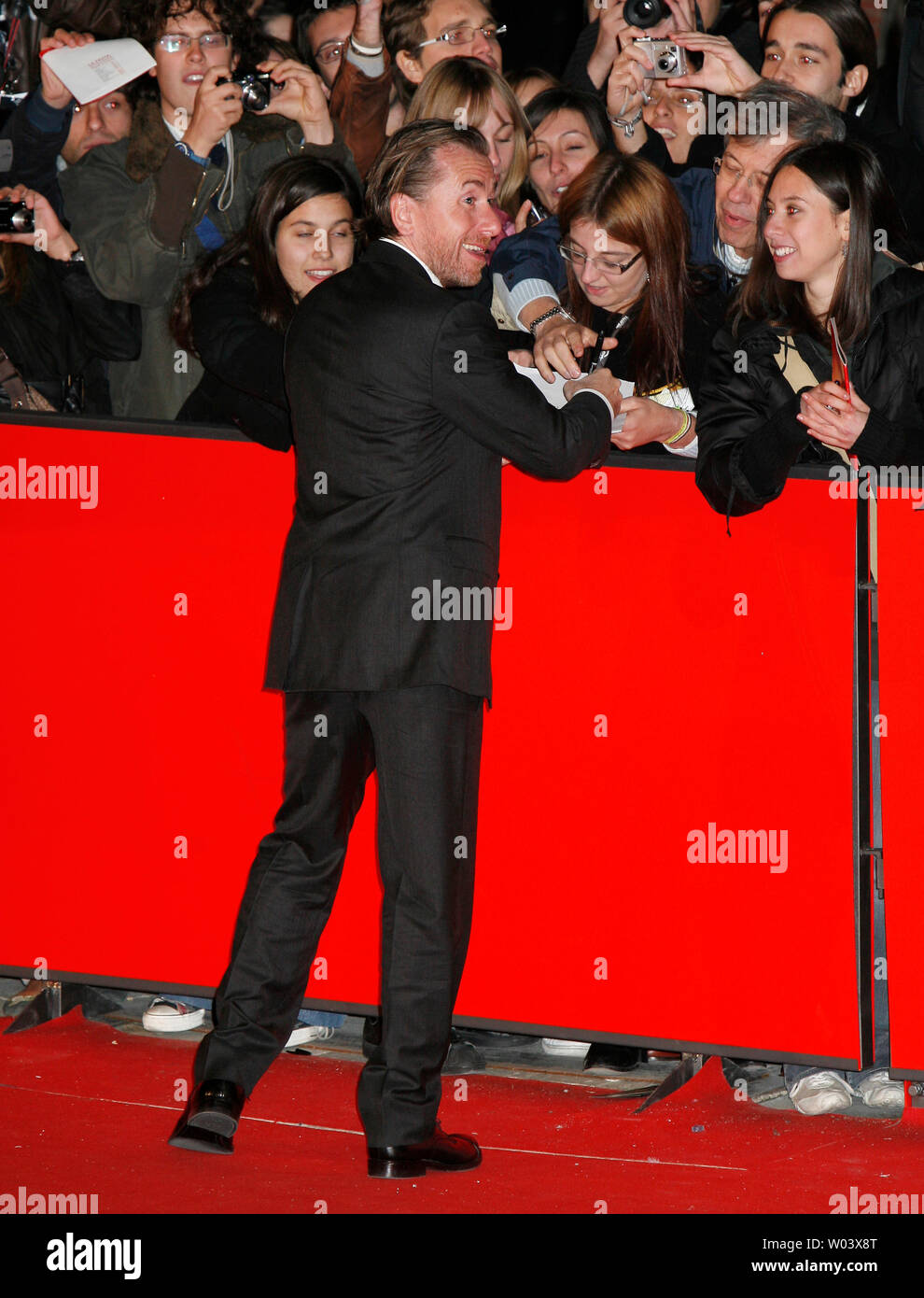 Actor Tim Roth arrives on the red carpet at the Rome Film Festival in ...