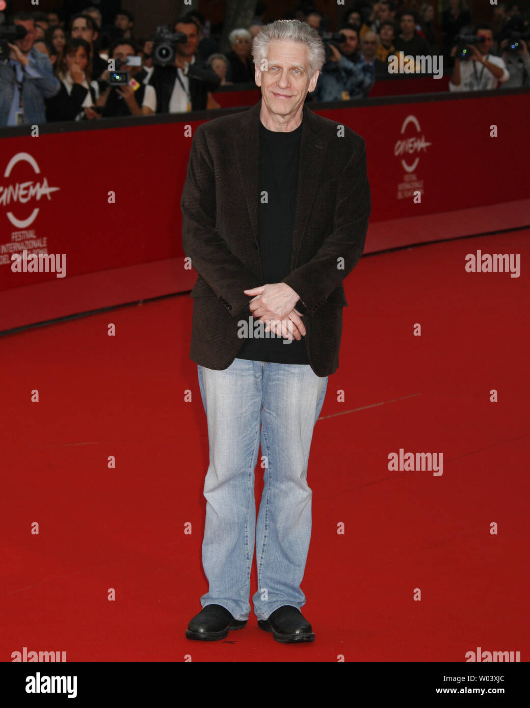 Director David Cronenberg arrives on the red carpet during the Rome ...
