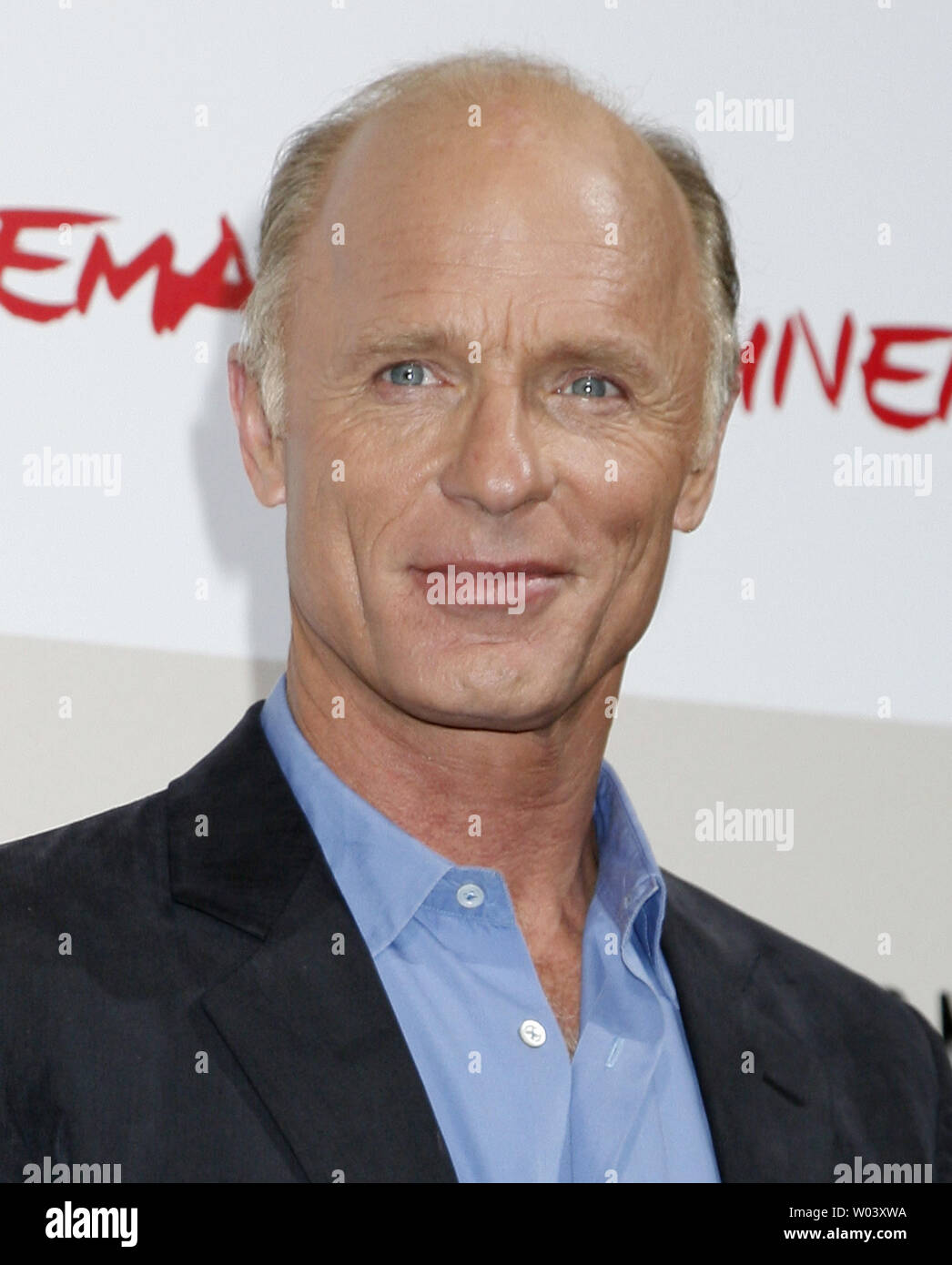 Actor Ed Harris arrives at a photocall for the film "Appaloosa" during ...