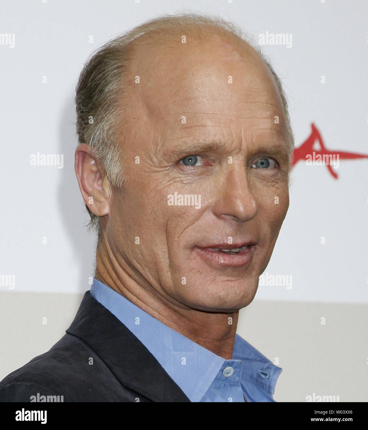 Actor Ed Harris arrives at a photocall for the film "Appaloosa" during ...