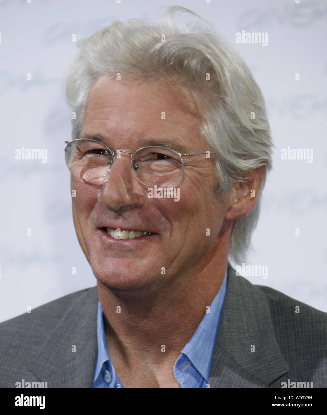 Richard Gere arrives at a photocall for the film "A Dog's Story" during ...