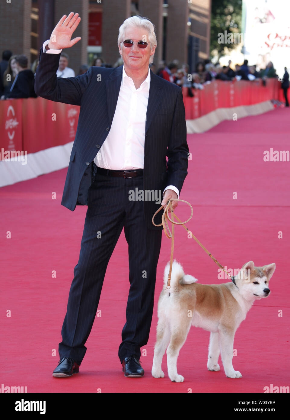 Richard Gere and the dog from the film "A Dog's Story" arrive on the ...