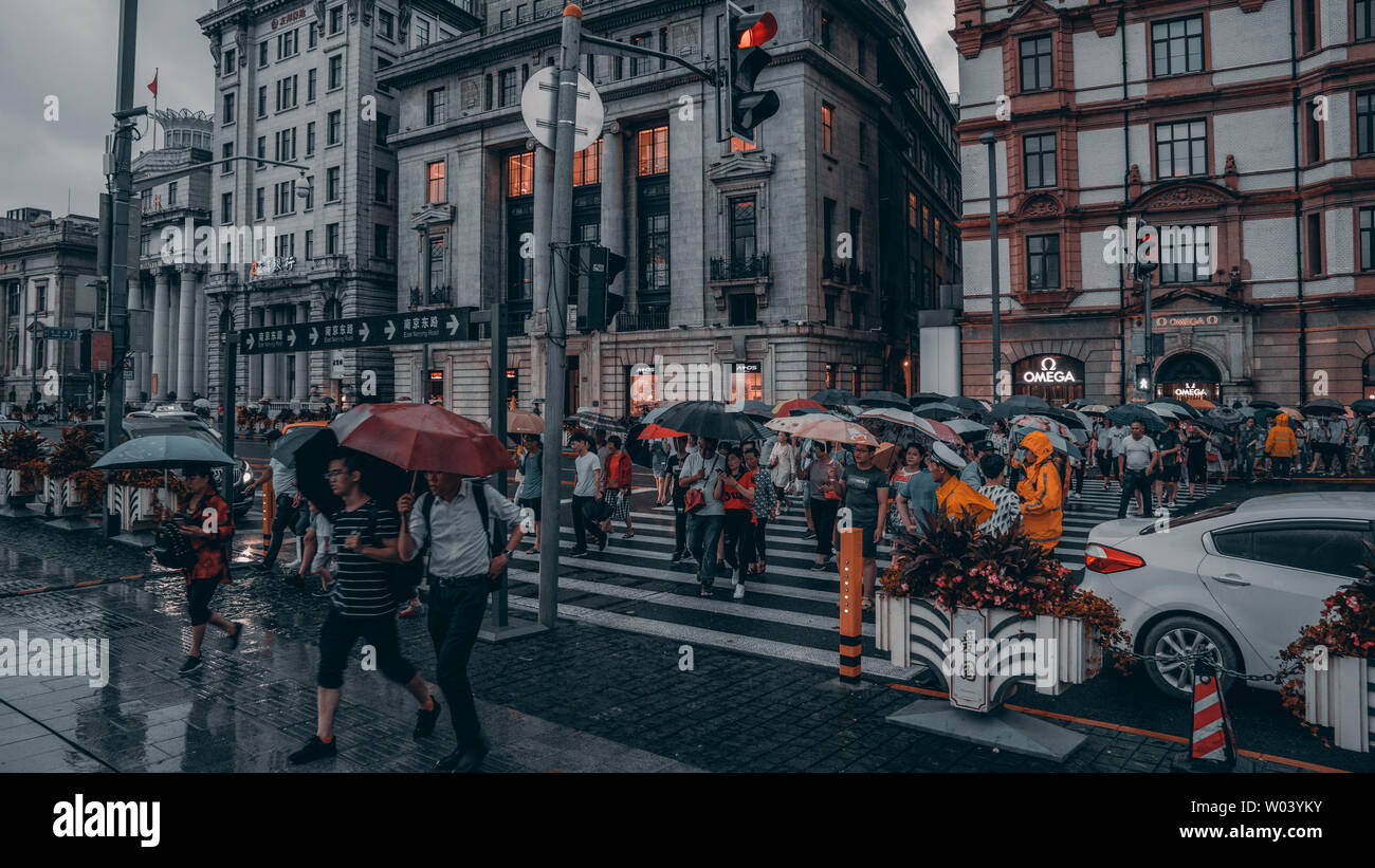 Shanghai Bund before the storm Stock Photo - Alamy