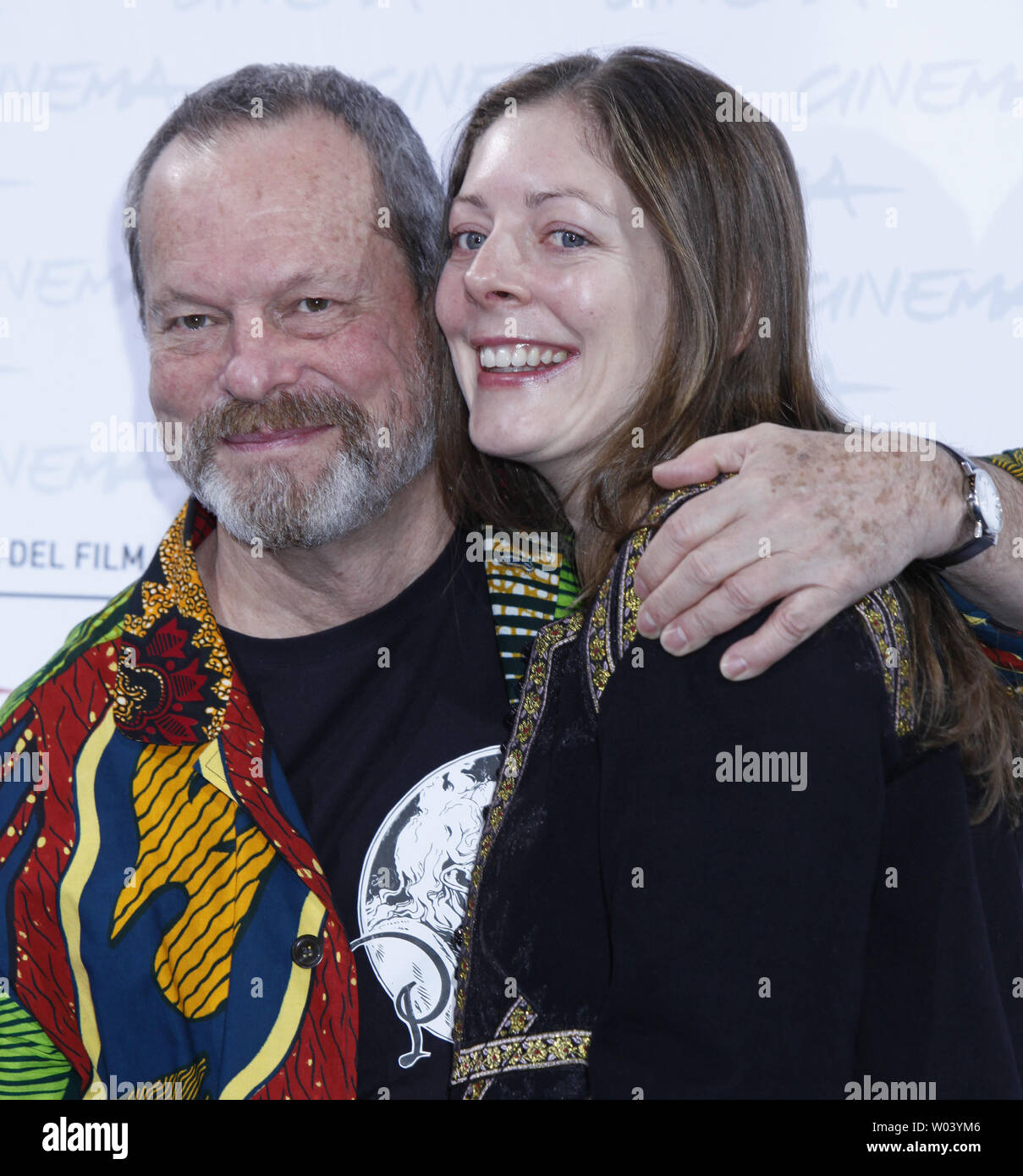 Terry Gilliam (L) and daughter Amy Gilliam arrive at a photocall for ...