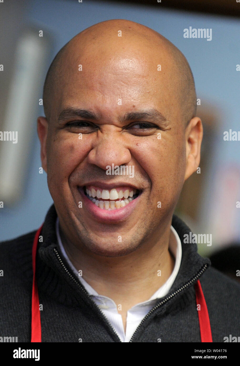 PERTH AMBOY, NJ - NOVEMBER 27- U.S. Sen. Cory Booker is joined by his ...