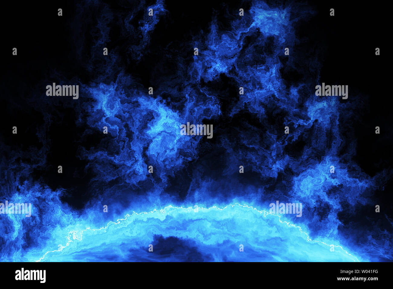Three-dimensional rendering, blue flame Stock Photo - Alamy