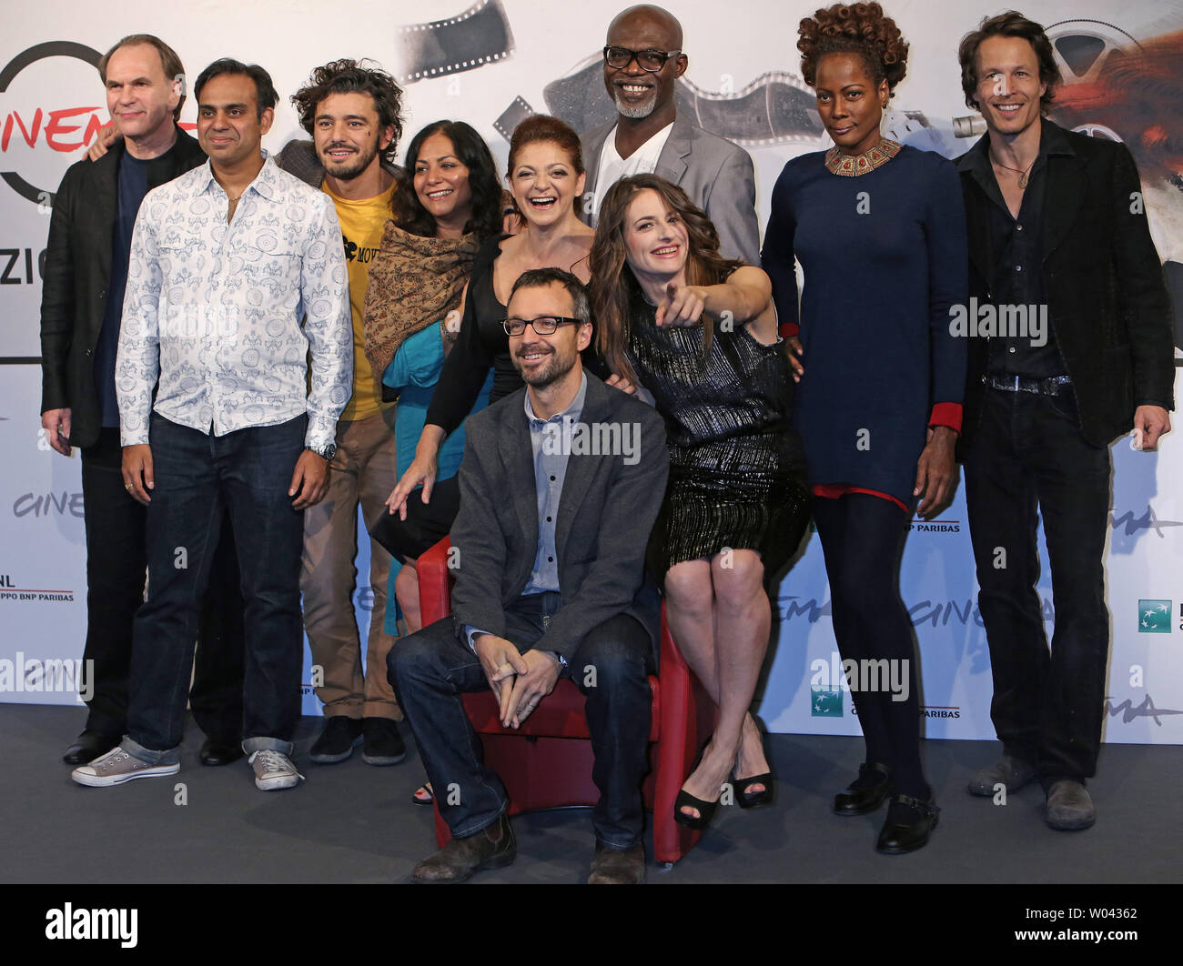 The cast of the film "Italian Movies", including director Matteo ...