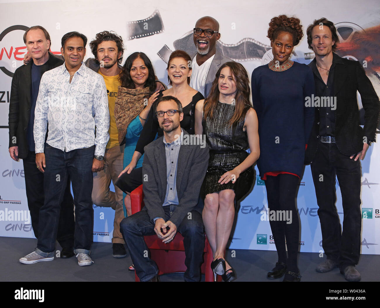 The cast of the film "Italian Movies", including director Matteo ...