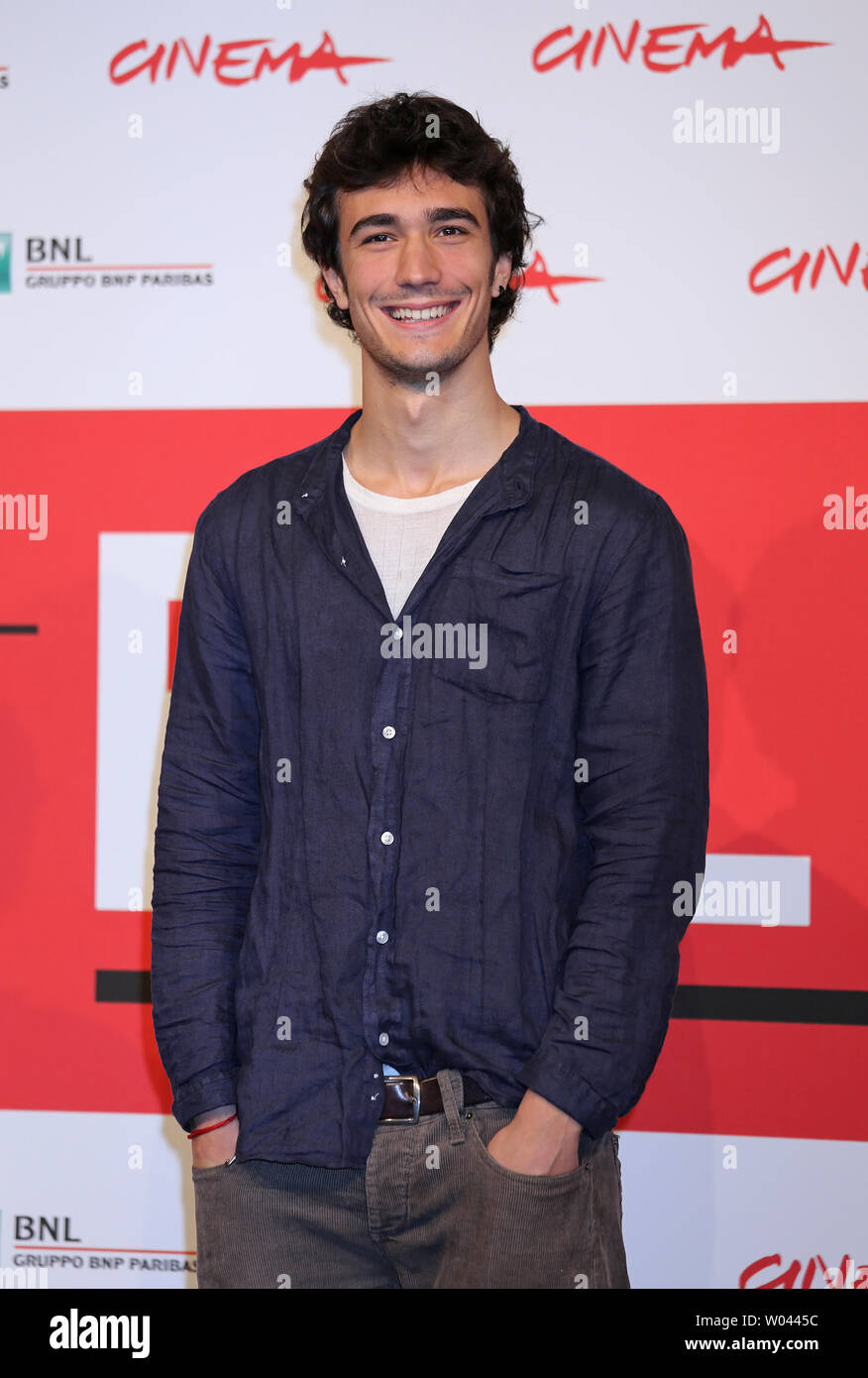 Eugenio Franceschini arrives at a photo call for the film "La luna su ...