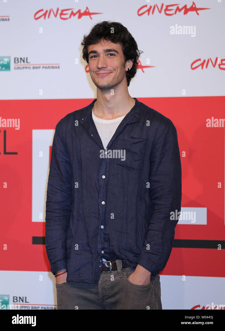 Eugenio Franceschini arrives at a photo call for the film "La luna su ...