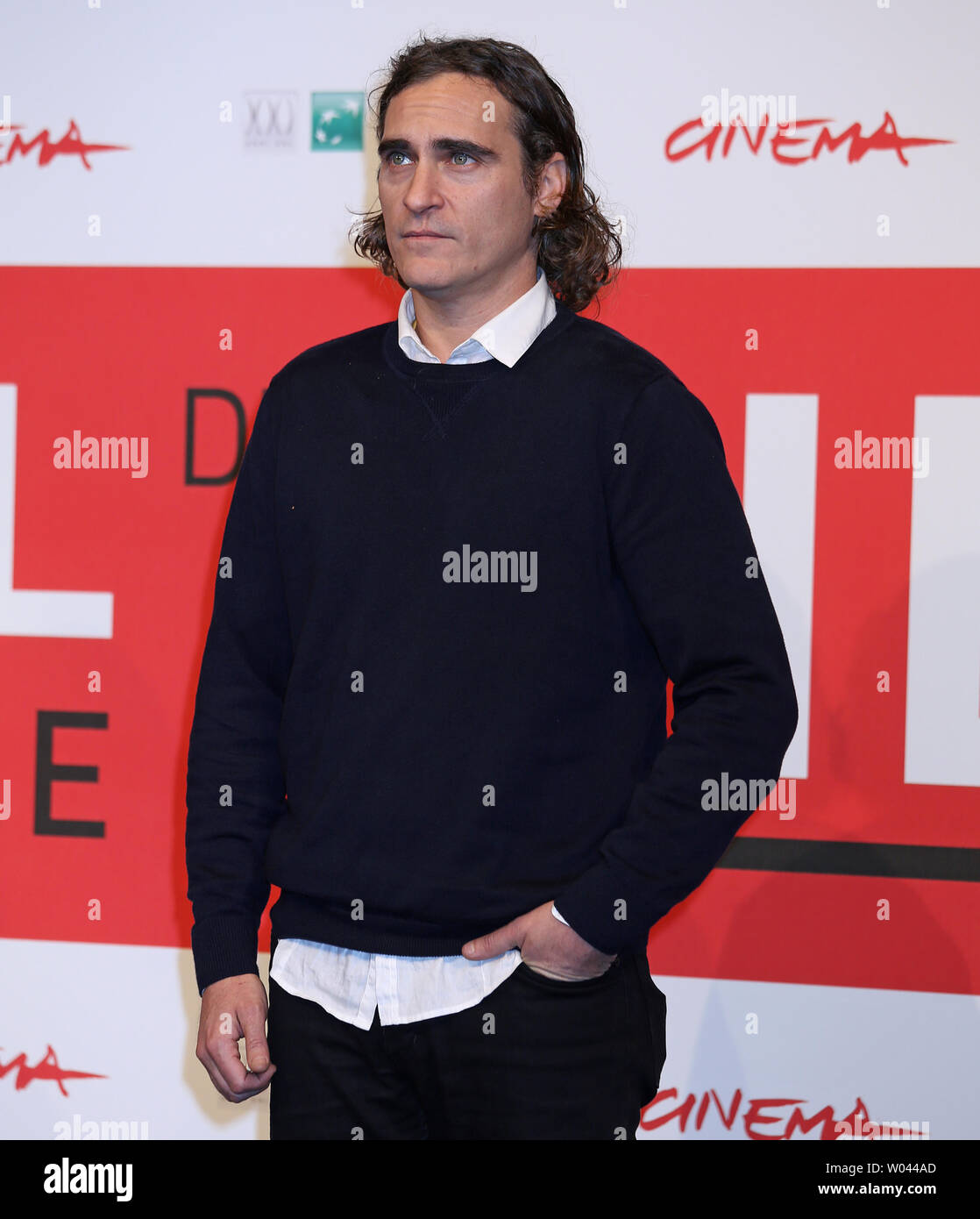 Joaquin Phoenix arrives at a photo call for the film "Her" during the ...
