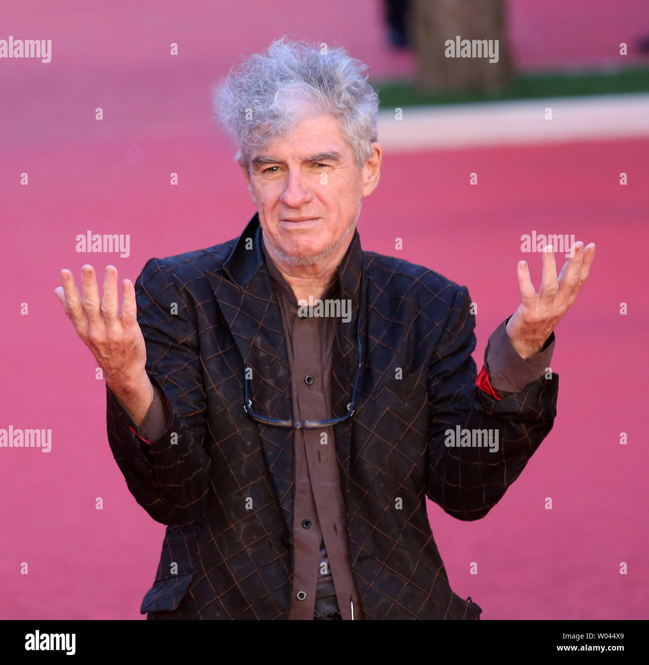 Christopher Doyle arrives on the red carpet before the screening of the ...