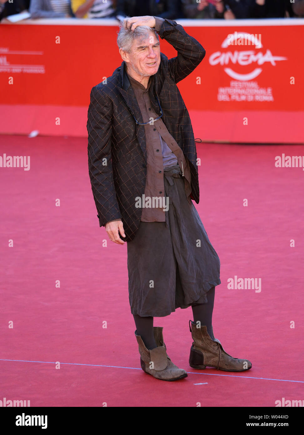 Christopher Doyle arrives on the red carpet before the screening of the ...