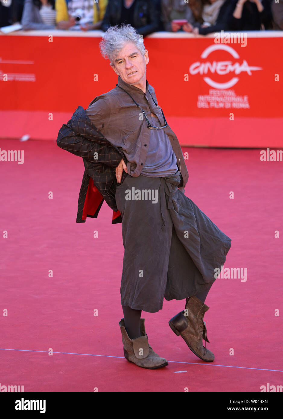Christopher Doyle arrives on the red carpet before the screening of the ...