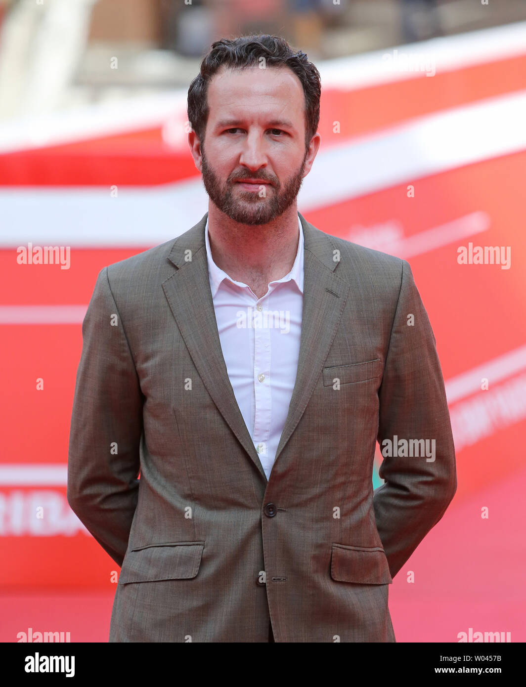 Morgan Matthews arrives on the red carpet before the screening of the ...