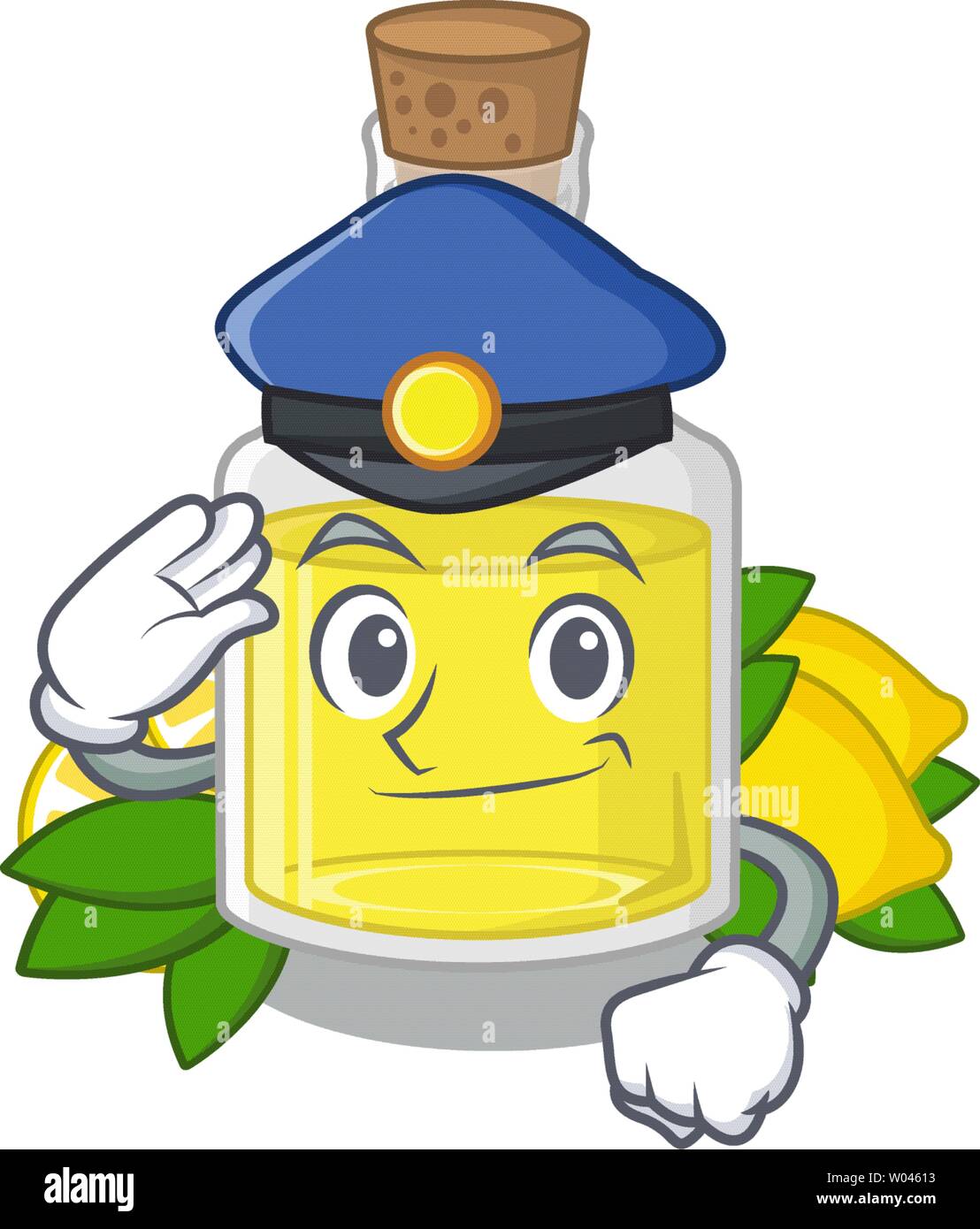 Police lemon oil in the mascot shape Stock Vector Image & Art - Alamy