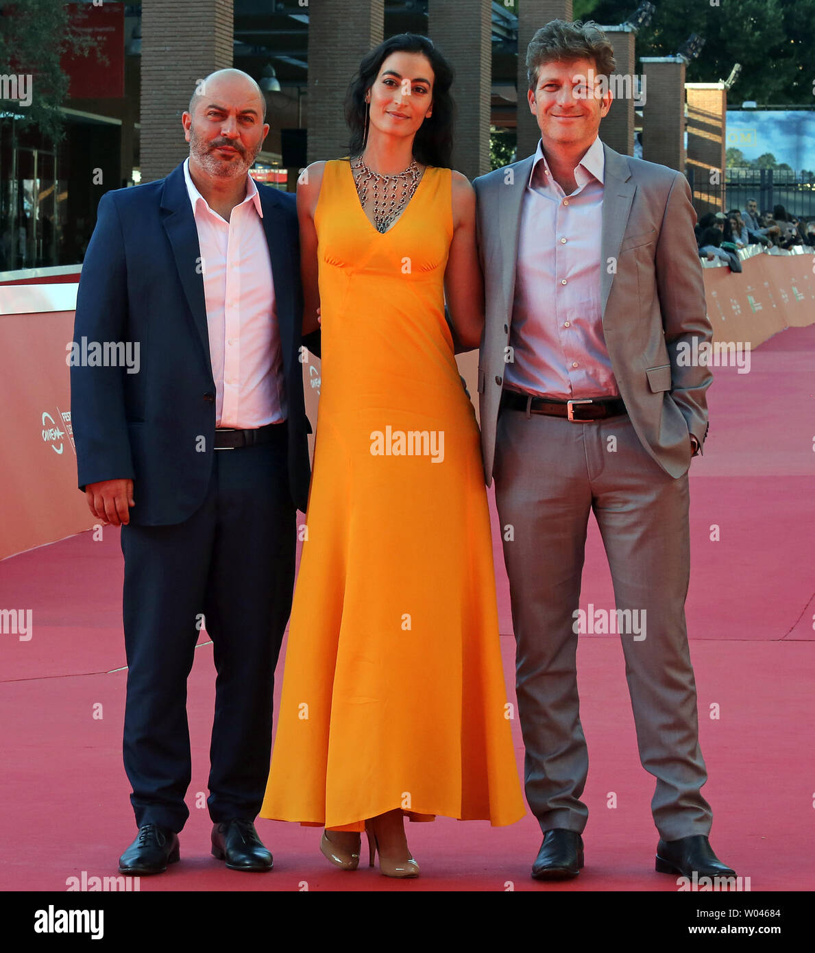 Liar Raz (L), Laetitia Eido (C) and Assaf Bernstein arrive on the red ...
