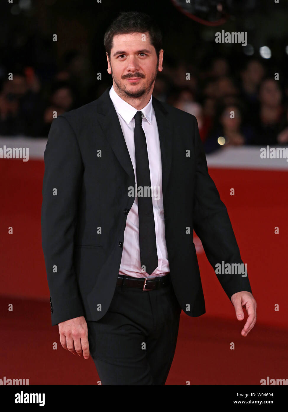 Gabriele Mainetti arrives on the red carpet before the screening of the ...