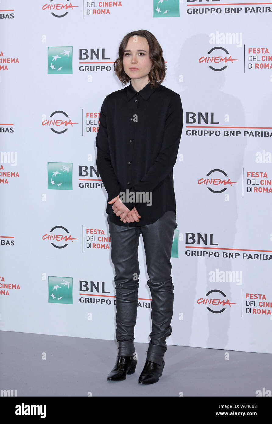 Ellen Page arrives at a photo call for the film "Freeheld" during the ...