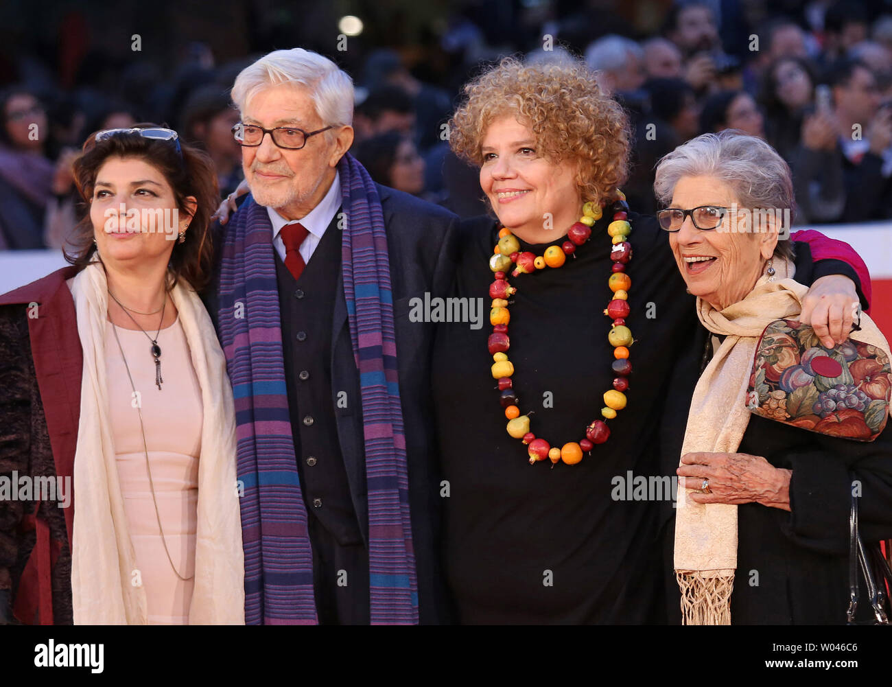 (From L to R) Silvia Scola, Ettore Scola, Paola Scola and Gigliola ...