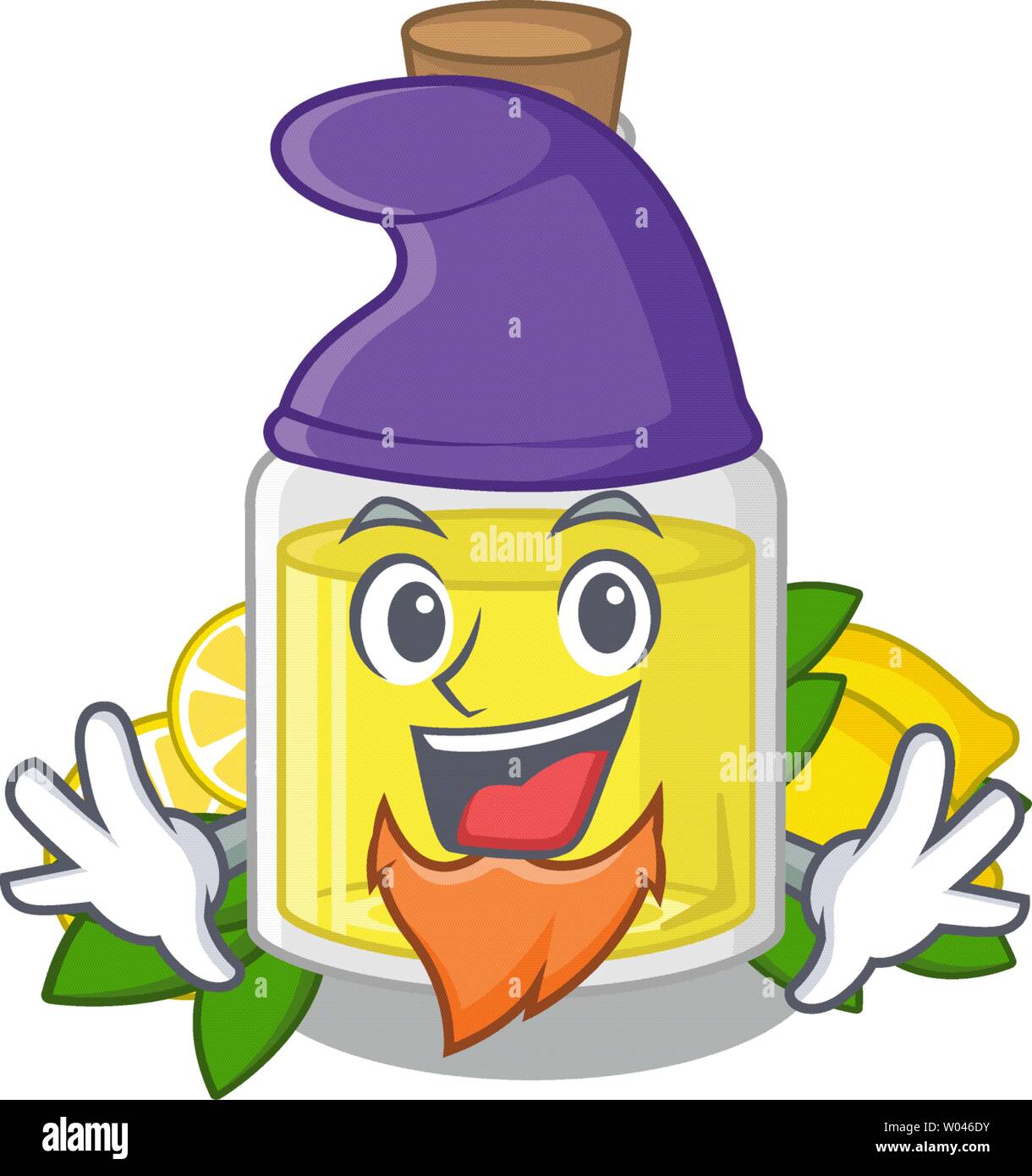 Elf lemon oil in the mascot shape Stock Vector Image & Art - Alamy