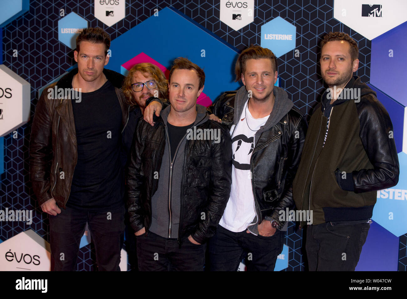 (From L to R) Zach Filkins, Ryan Tedder, Eddie Fisher, Brent Kutzle and ...