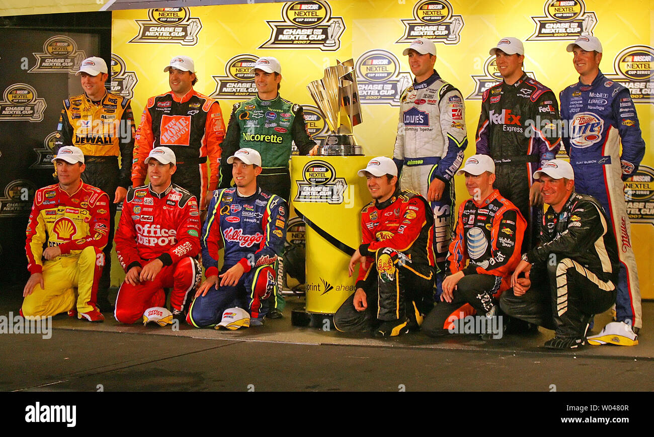 The drivers that qualified for the "Race for the Chase" for the Nextel ...
