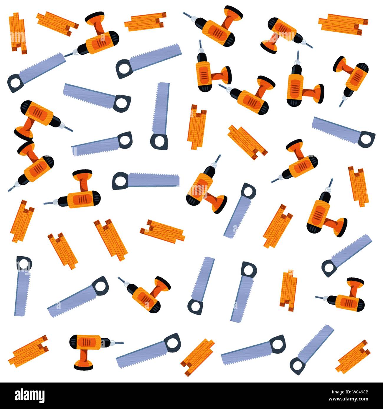 Tools design, under construction work repair progress reconstruction ...