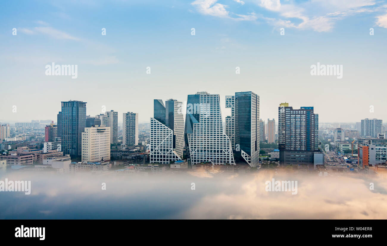 Panorama of Chengdu Lai Fuji Stock Photo - Alamy