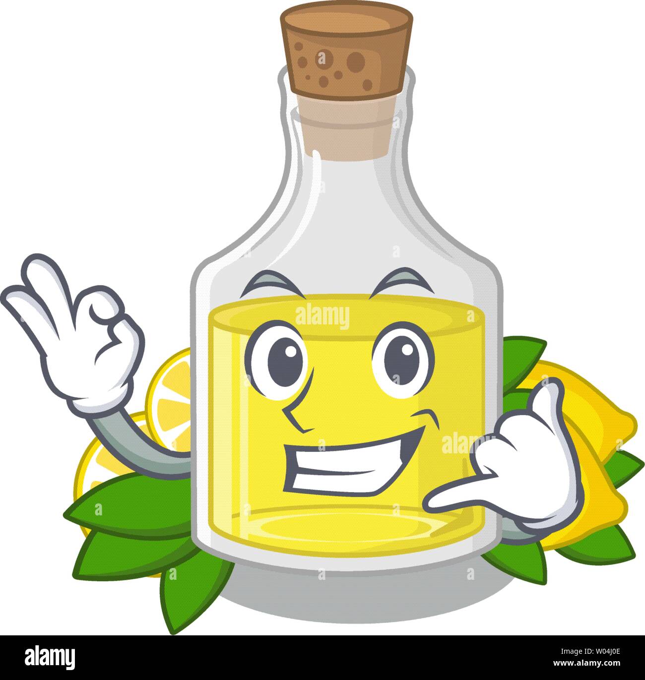 Call me lemon oil poured in cartoon glass Stock Vector Image & Art - Alamy