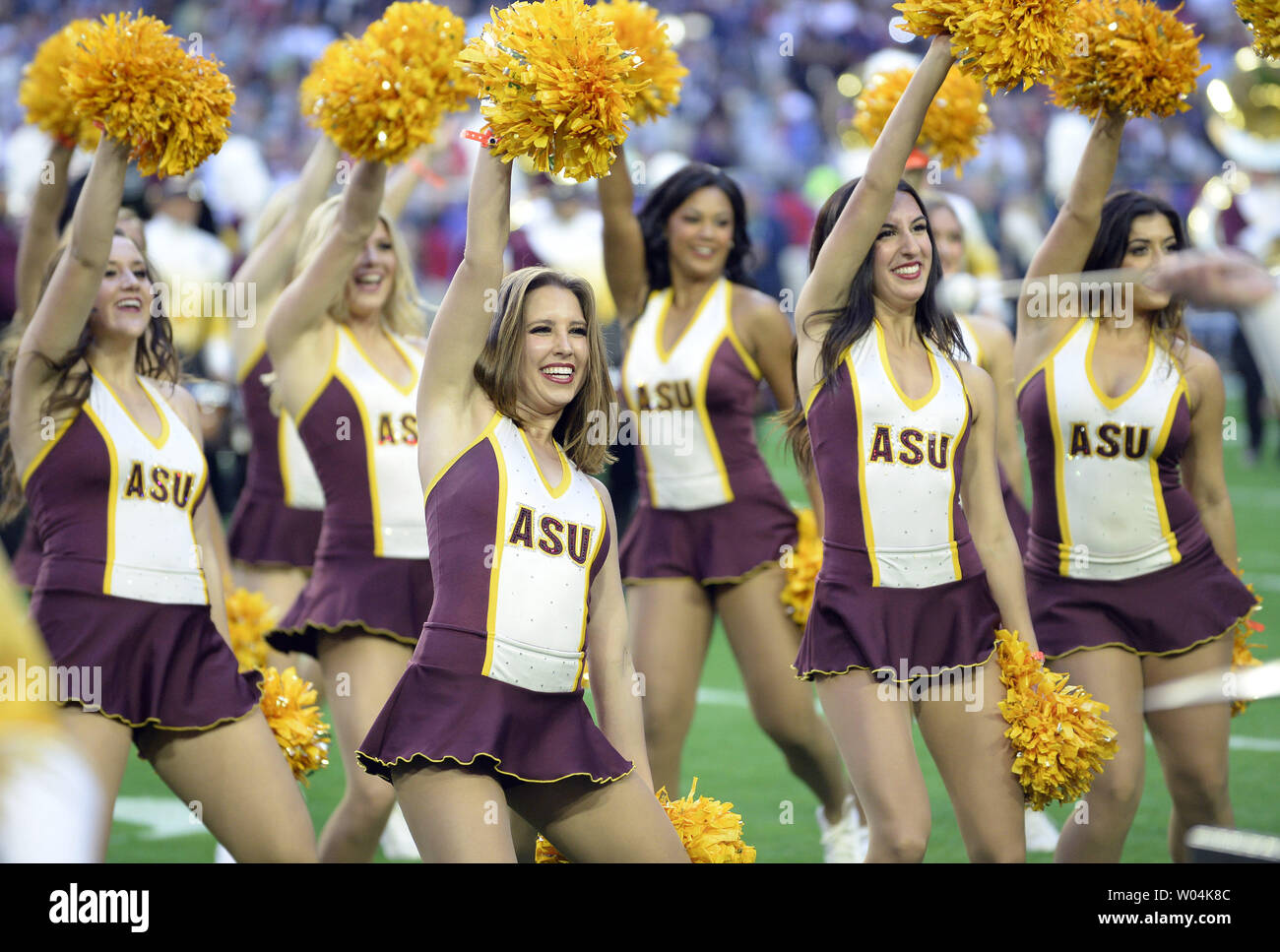 The University of Arizona Sun Devil Band performs during pregame ...