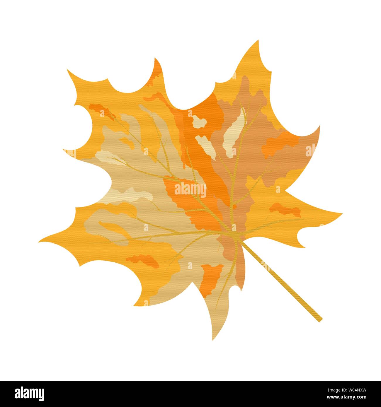 Autumn Maple Leaf. Fall Collection. Vector illustration Stock Vector ...