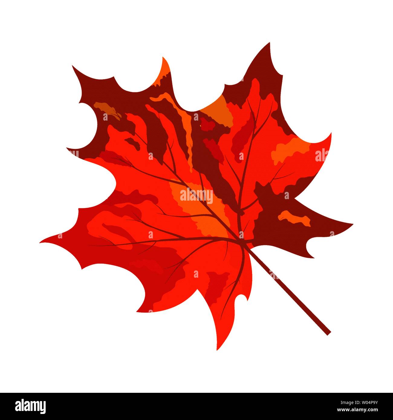 Autumn Maple Leaf. Fall Collection. Vector illustration Stock Vector ...