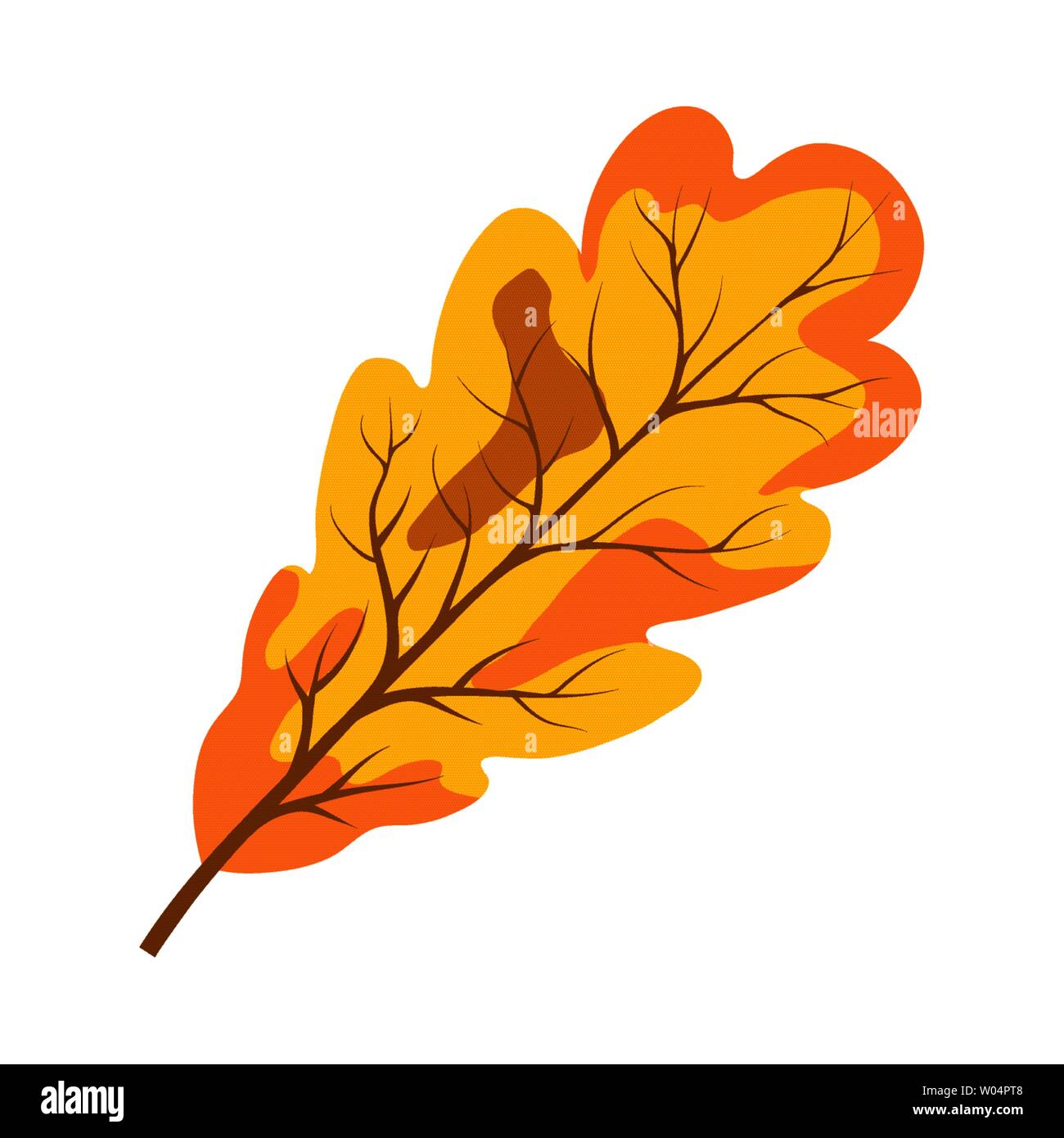 Autumn Oak Leaf. Fall Collection. Vector illustration Stock Vector ...