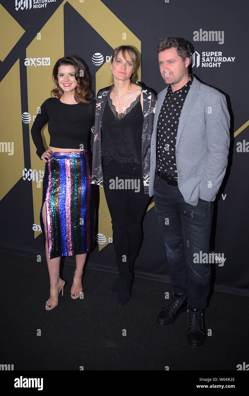 Priscilla Faia, Rachel Blanchard, and Greg Poehler arrive at the ...