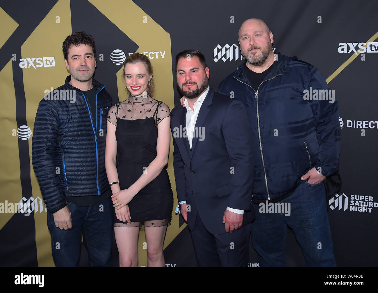 Ron Livingston, Anja Savcic, Shane Elrod, and Will Sasso arrive at the ...
