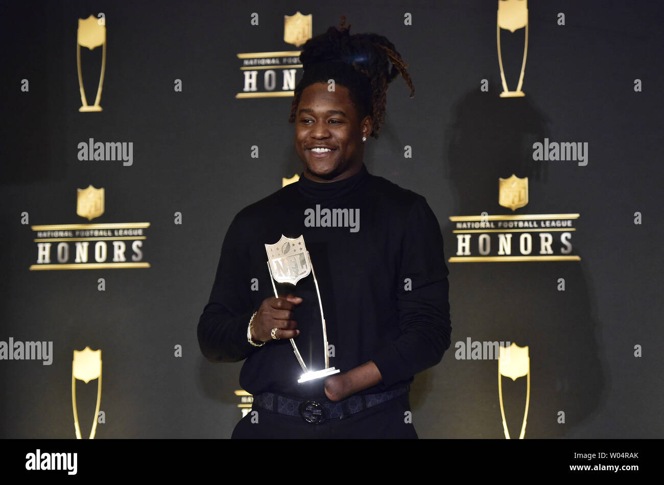 NFL Honors Game Changer award winner Shaquem Griffin of the Seattle ...