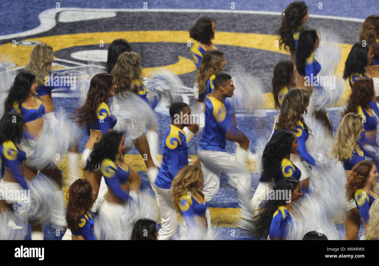 Rams cheerleaders liii hi-res stock photography and images - Alamy