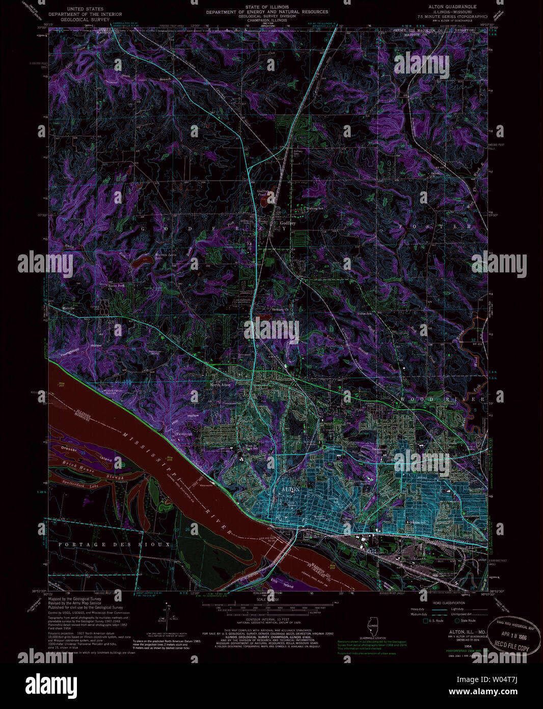 Alton illinois map hi-res stock photography and images - Alamy